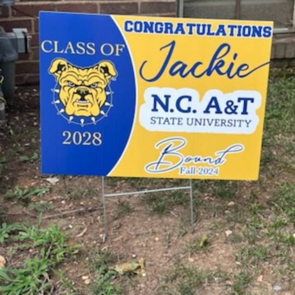 Customizable High School Grad Yard Sign | Class of 2026 High School ...