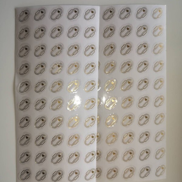 50 Period Tracker Planner Stickers | Gold Metallic Foil Period Stickers ...