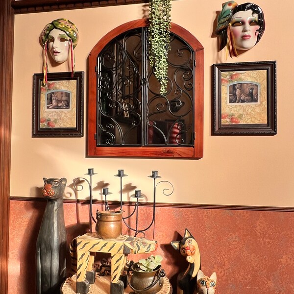 Clay Art Ceramic Face Wall Mask, Classic Jester, Wall Hanging - Etsy