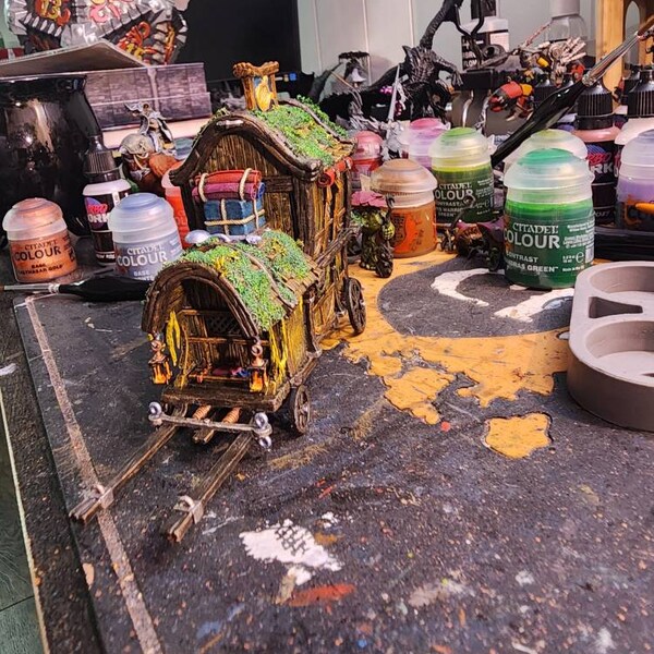 Satyr Wagon - Unpainted Miniature - Etsy