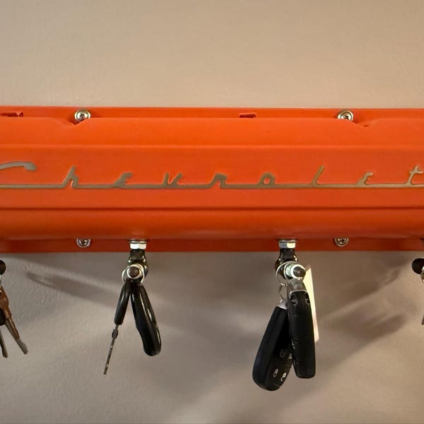 Repurposed Valve Cover Spark Plug Hat/coat Rack - Etsy