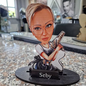 Personalized 3D Wooden Cartooned Computer Engineer Figurine - Etsy
