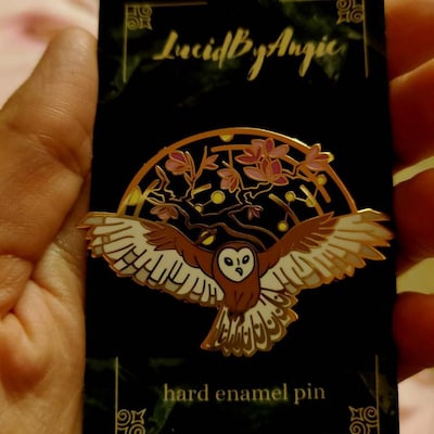 Hard Enamel Pin Sunflower Bluejay Lapel Pin Brooch - Etsy