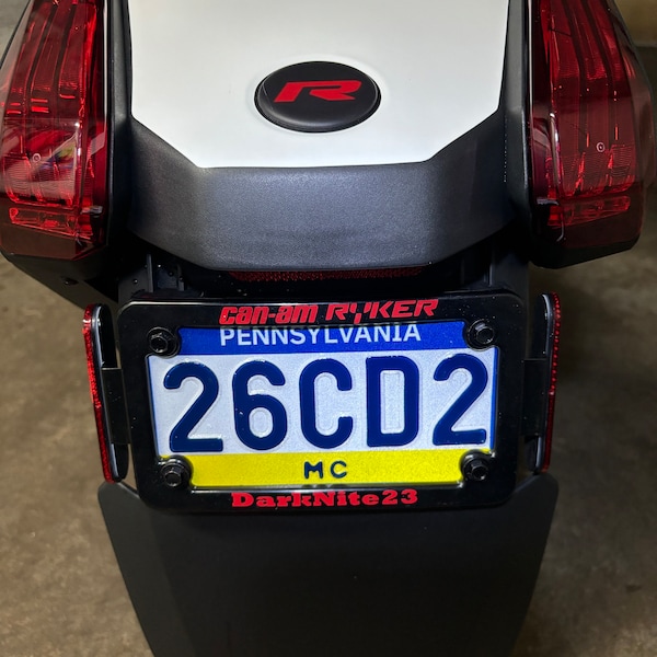 Personalized Motorcycle Frame for Your License Plate Personalized With ...