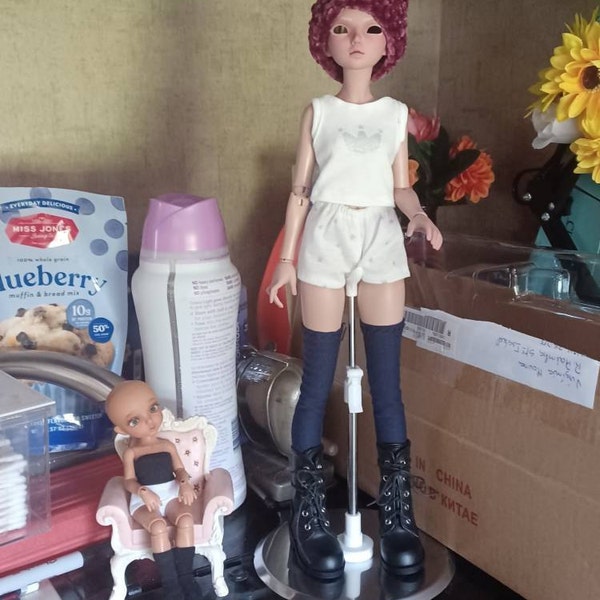 BJD SD Yosd Doll Stands for 1/3 1/4 1/6 BJD Metal Base and Wood Base - Etsy