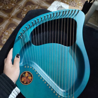 15 String Lyre Harp Crescent Moon Harp Easy-to-learn String Musical ...
