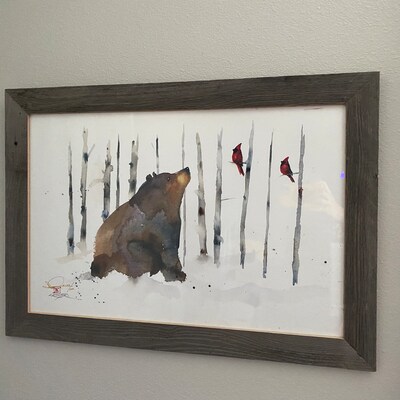 LIGHTHOUSE Watercolor Landscape Print by Dean Crouser - Etsy