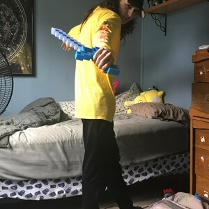 Light up 8-bit Pixel Diamond Sword LED Flashing - Etsy