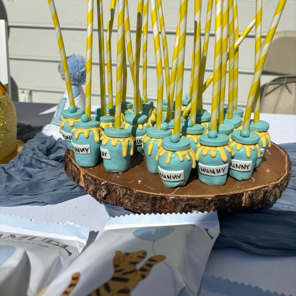 Hunny Pot, Winnie Pooh Inspired Cake Pops - Etsy