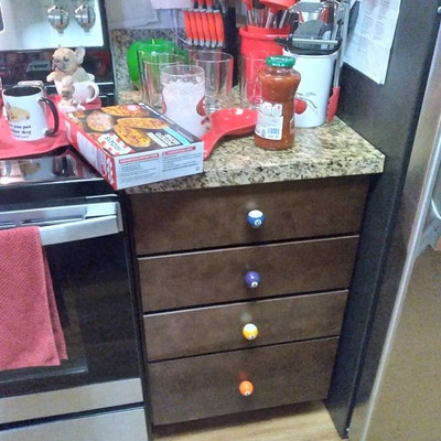 Handcrafted 1-1/2 Inch Pool Ball Cabinet Drawer and Cabinet Door Pulls ...