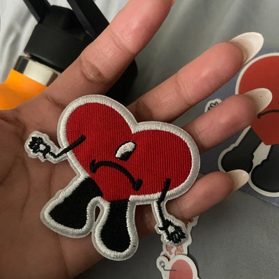 Bad Bunny Heart Iron on Patch, Bad Bunny Heart Patch, Bad Bunny Corazon ...