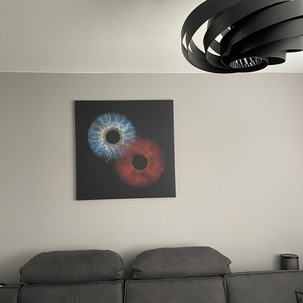 PERSONALIZED 2 EYES Wall Decor | Your Eyes Wall Art | Real Eye Canvas ...