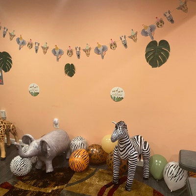 Safari Animals Garland Safari Party Decoration Jungle Animals Party ...