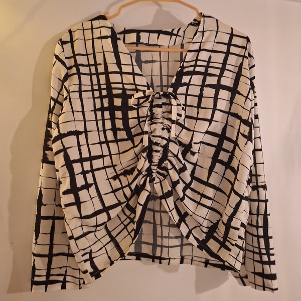 Drawstring Ruched Top Sewing Pattern PDF, Women's Blouse Sewing Pattern ...