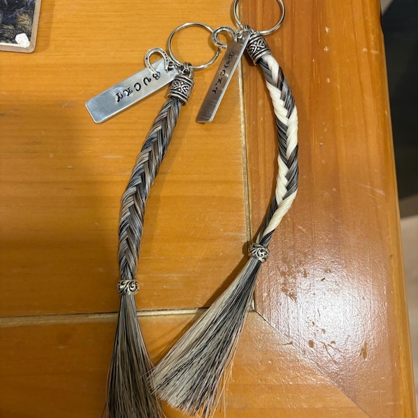 Custom/personalized Horse Hair Keychain Using Your Horse's Hair. Please ...