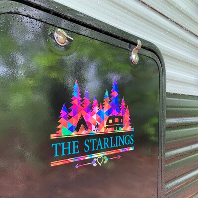 Camper Camping Sticker Decal, Personalized, Camping Sticker, Camping ...