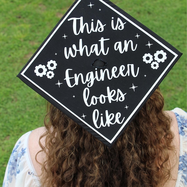 Personalized This is What an Engineer Looks Like Graduation Cap Topper ...