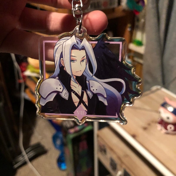 Final Fantasy 7 Charms FFVII Keychain Final Fantasy VII Kawaii Acrylic ...