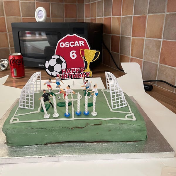 Football Shirt Cake Topper | Football Supporter, Custom Name, Birthday ...
