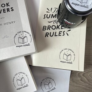 Book Stamper Custom Made From the Library of Book Stamp. - Etsy