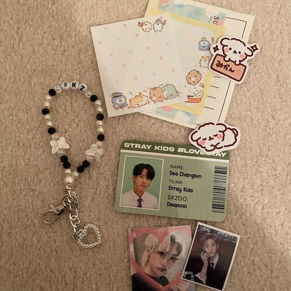 Customizable Kpop Beaded Charm Keychain and Phone Lanyard - Personalize ...