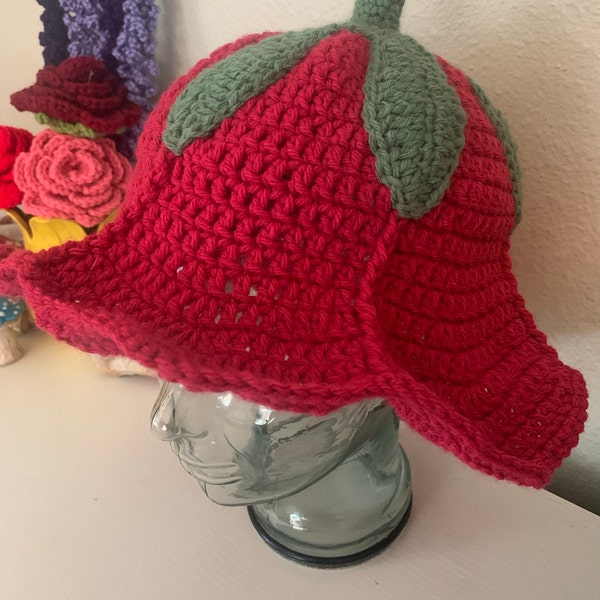 CROCHET PATTERN - Crochet Tulip Hat Flower Design - Etsy