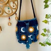 Sun and Moon Drawstring Backpack Crochet PDF PATTERN - Intermediate ...