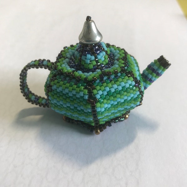 Tiny Beaded Teapot and Cup (pendant or Decorative Object) Tutorial - Etsy