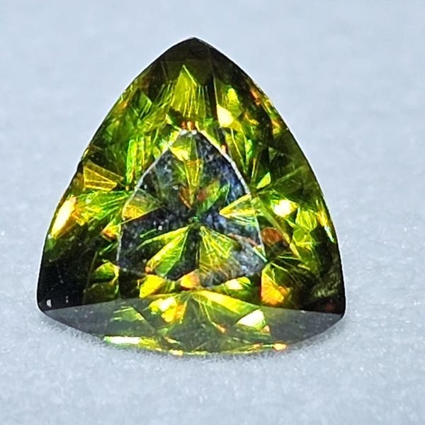 Ultra Fire Chrome Sphene Loose Gemstone Round Diamond Cut - 1.60 Carats ...