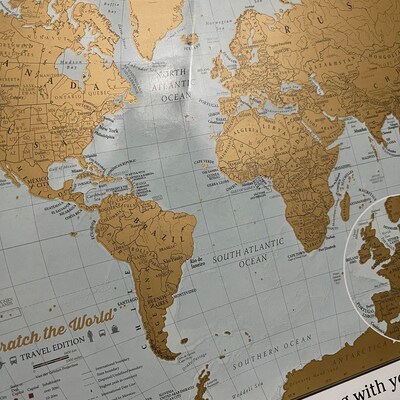 Personalised Scratch the World® Travel Edition Map Print Home, Gift for ...