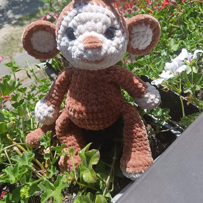 Crochet Pattern Monkey Amigurumi Monkey Pattern PDF Tutorial Stuffed Monkey Plush Pattern ...