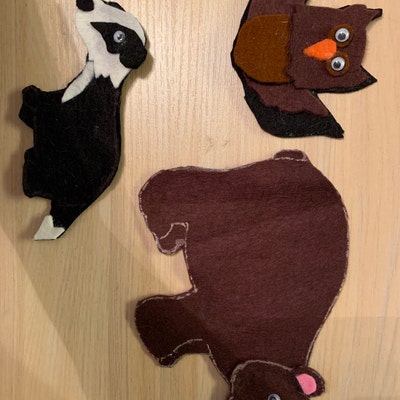 The Mitten, Felt Story Pattern, Flannel Board Pattern DIY Downloadable ...