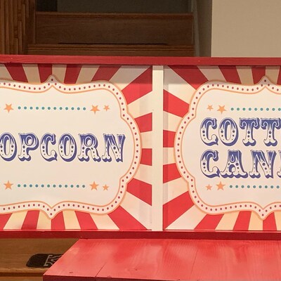 Chips Sign Circus/carnival Themed Party Concession Stand - Etsy