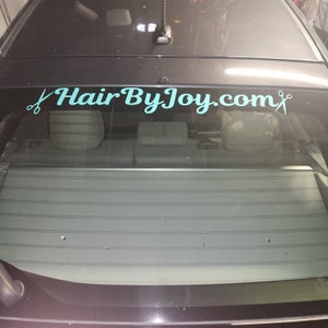 Custom Windshield Decals Word and Number Car Truck Window Custom ...