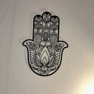 Hamsa Wall Art, Hamsa Wall Hangings Decor, Hamsa Hand Large Metal Wall ...