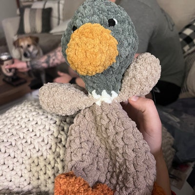 Mallard Duck Snuggler Lovey, Duck Nursery Decor, Baby Snuggle Animal ...