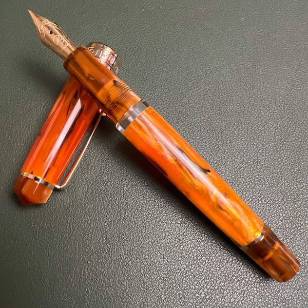 Asvine P20 Piston Fountain Pen Resin Pen, Iridium EF/F/M/1.1 Nib Gold ...