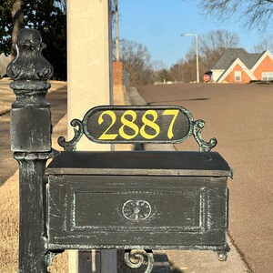 Custom Mailbox Numbers REFLECTIVE Vinyl Decals Stickers House SET OF 2 ...
