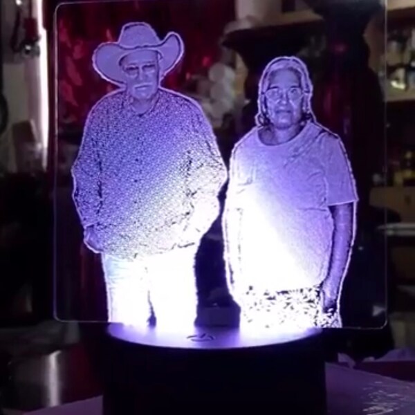 Personalized LED Lamp With Your Photo. Custom Christmas Gift. - Etsy