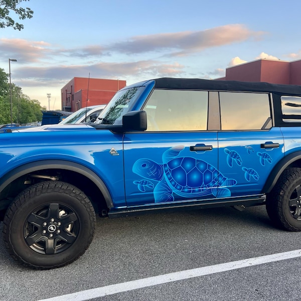 For Bronco Decals 2021+. Side Stripe Mountains for Bronco Accessories ...