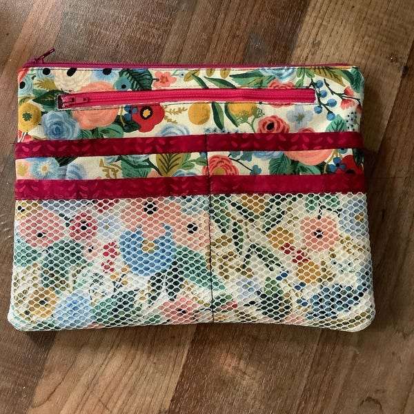 Purse Organizer Sewing Pattern: Zipper Pouch, Tablet Case (PDF Pattern ...