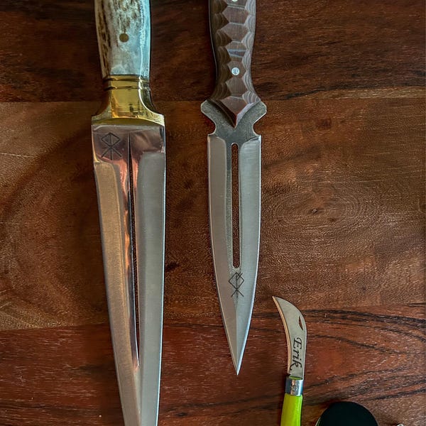 ATHAME KNIFE Dagger, Dagger Gift, Athame Knife, Athame Dagger, Double ...