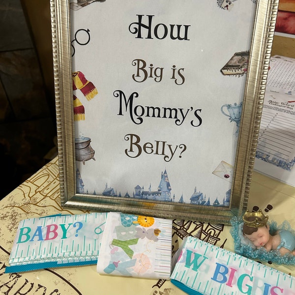 EDITABLE Wizard Baby Shower Game Bundle, Magic Baby Shower Wizard Magic ...