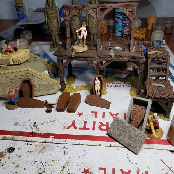 Gallows Square - Gallow Shadowfey Ruins 15mm 20mm 28mm 32mm 37mm ...