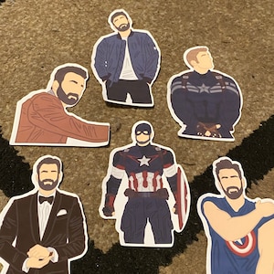 Chris Evans Sticker Pack - Etsy