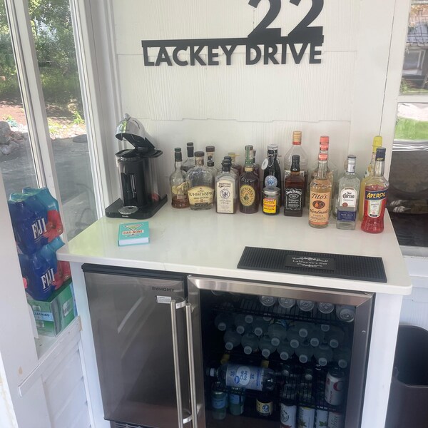 Fathers Day Gift Personalized Bar Mat Home Bar Idea Accessories ...