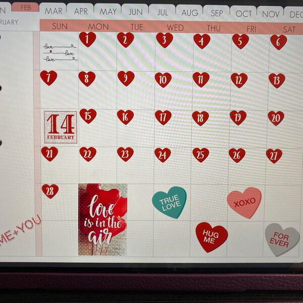 Valentine Mega Digital Sticker Bundle | Goodnotes & iPad | Love ...