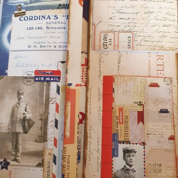 DISPATCH DESPATCH - Printable Scrapbook Papers, Postal Theme DIGI23 22 ...