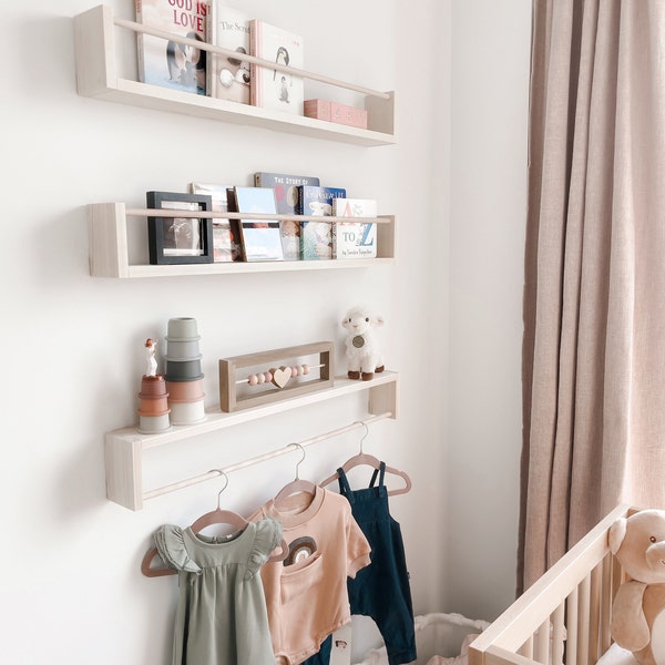 ONE Nursery Bookshelf, Nursery Decor, Bookshelves, Kids Bookcase, Book ...