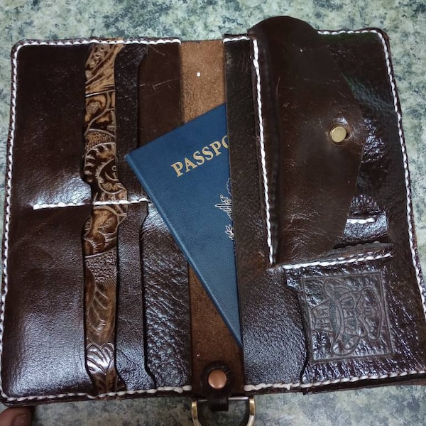 Leather Clutch Pattern - Leather Wallet Pattern - Leather Template ...